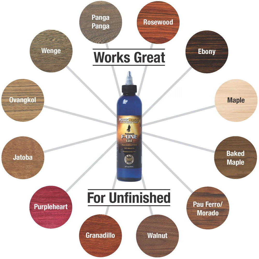 Music Nomad "F-ONE Oil" Fretboard Cleaner & Conditioner - 240ml