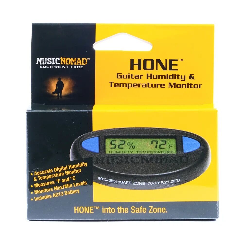 Music Nomad "HONE" Guitar Hygrometer Humidity & Temperature Monitor